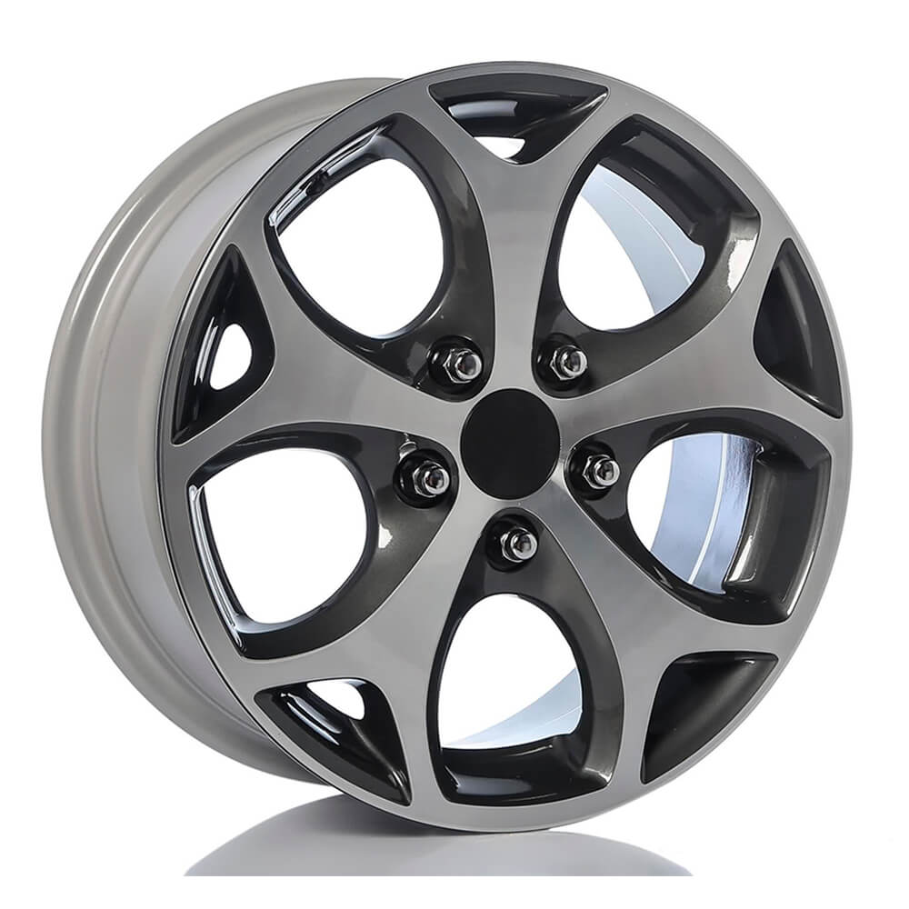 DY Jant F115 6.5x15 5x108 ET50 CB63.4 Black Diamond 15 inç Jant Takımı ...